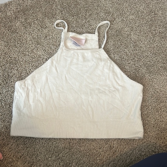 Tops | Stillwater Tancream Medium Crop Top | Poshmark